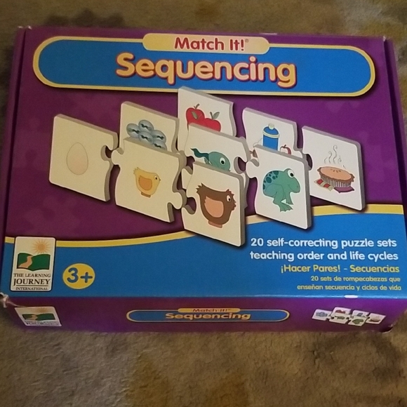 Toys | Match It Sequencing Puzzle Set Purple | Poshmark